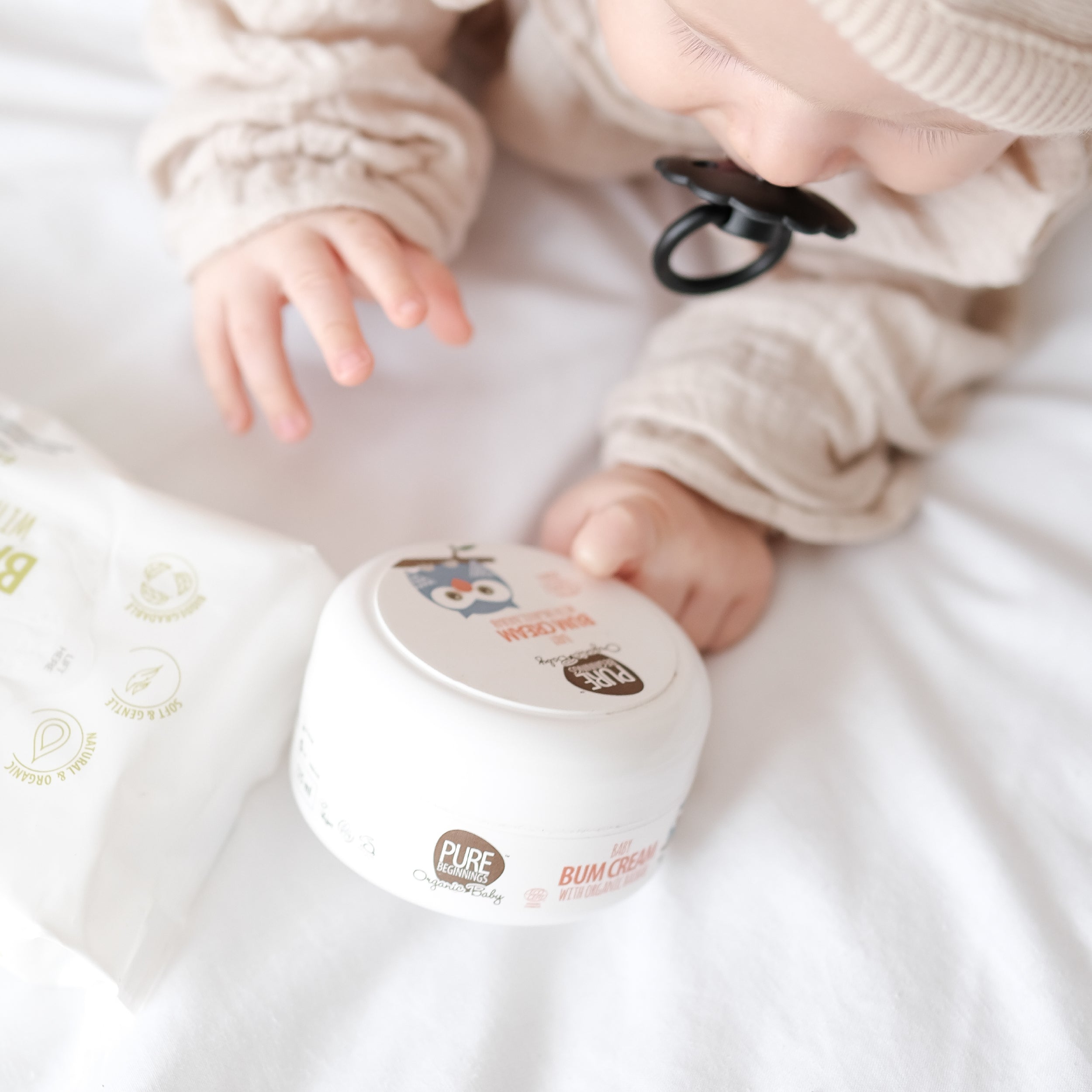 Organic Baby Bum Cream | Nappy Rash Barrier & Cloth Safe – Pure Beginnings
