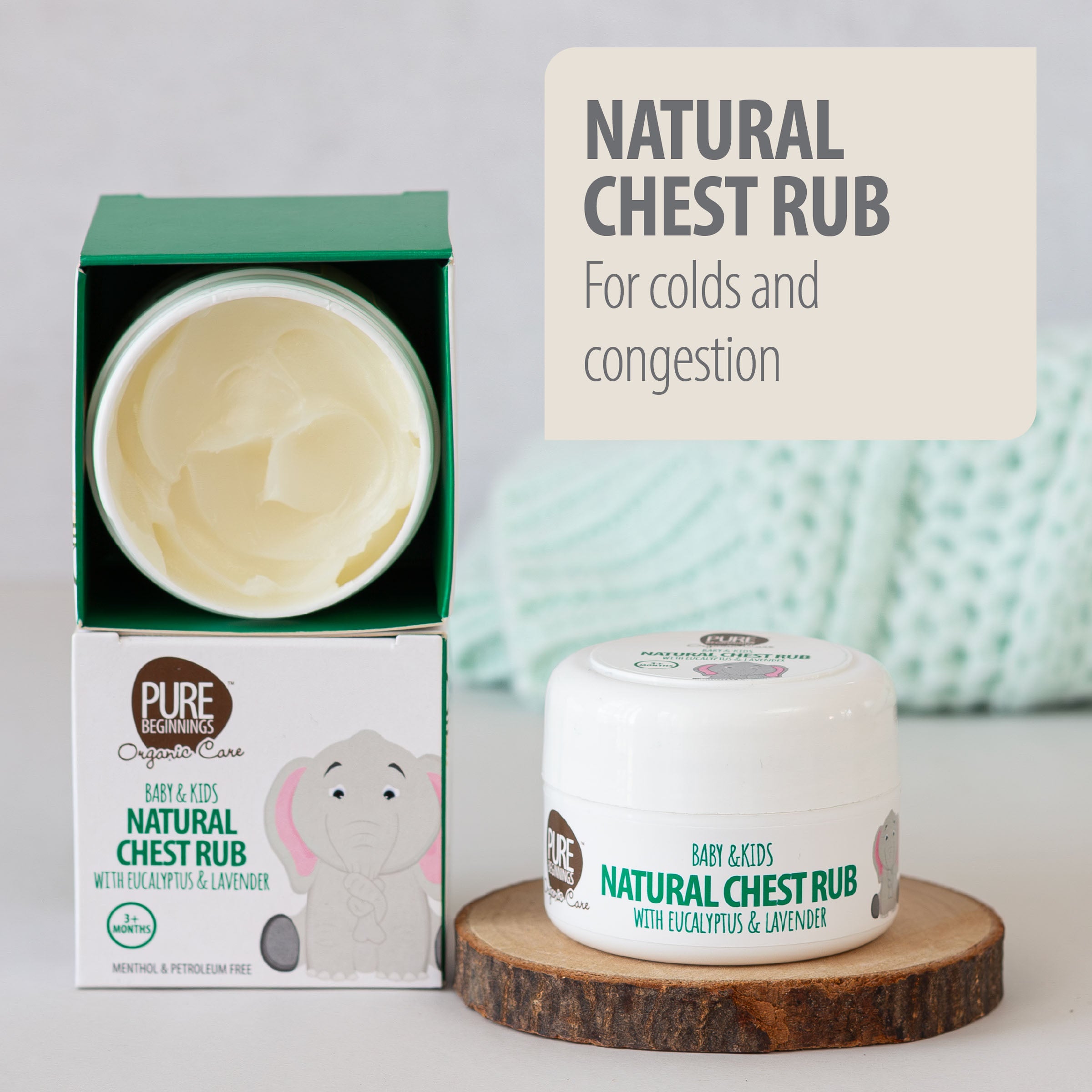 Natural Baby Chest Rub | Menthol-Free Relief from 3 Months – Pure ...