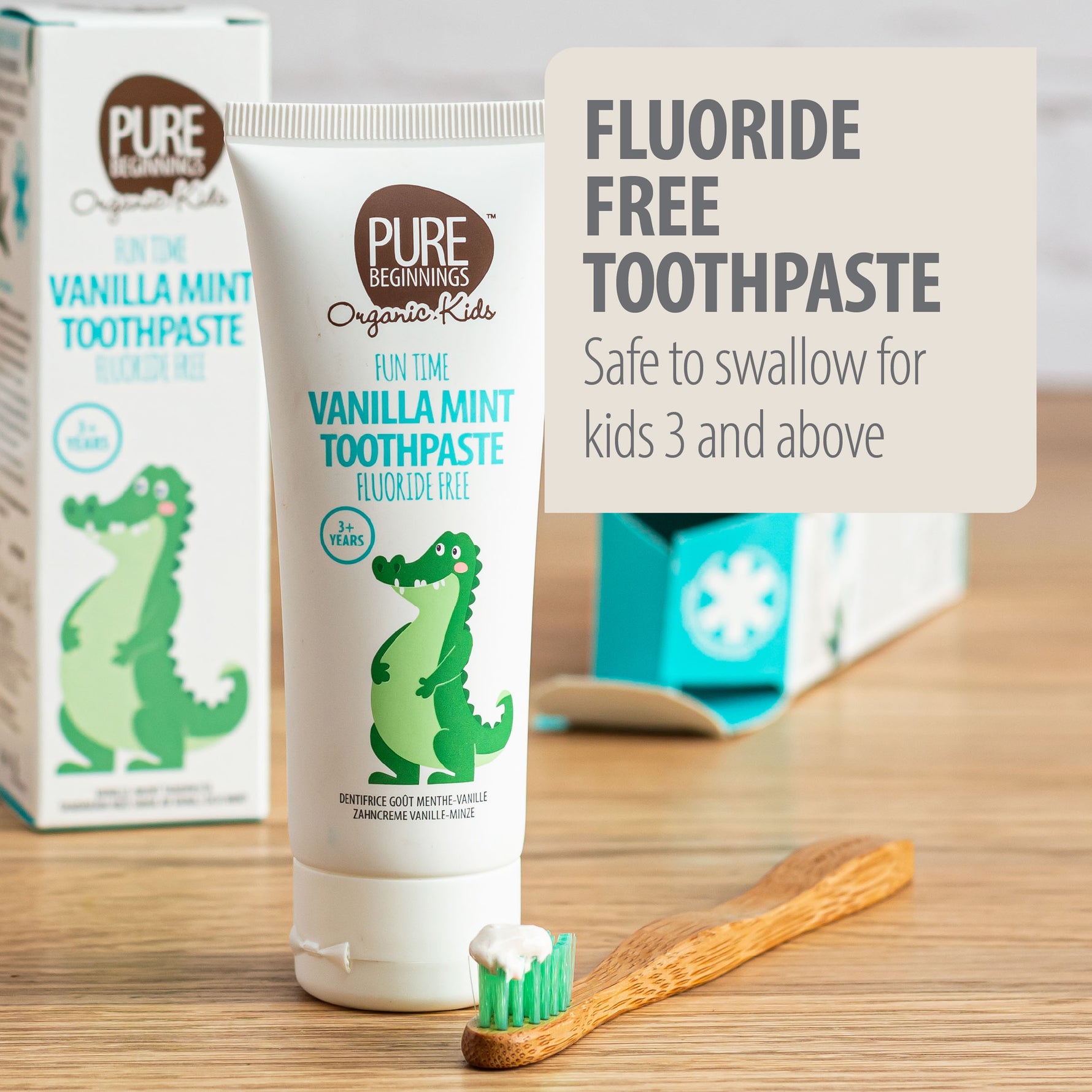 Vanilla Mint Toothpaste | Fluoride-Free for Kids 3+ – Pure Beginnings